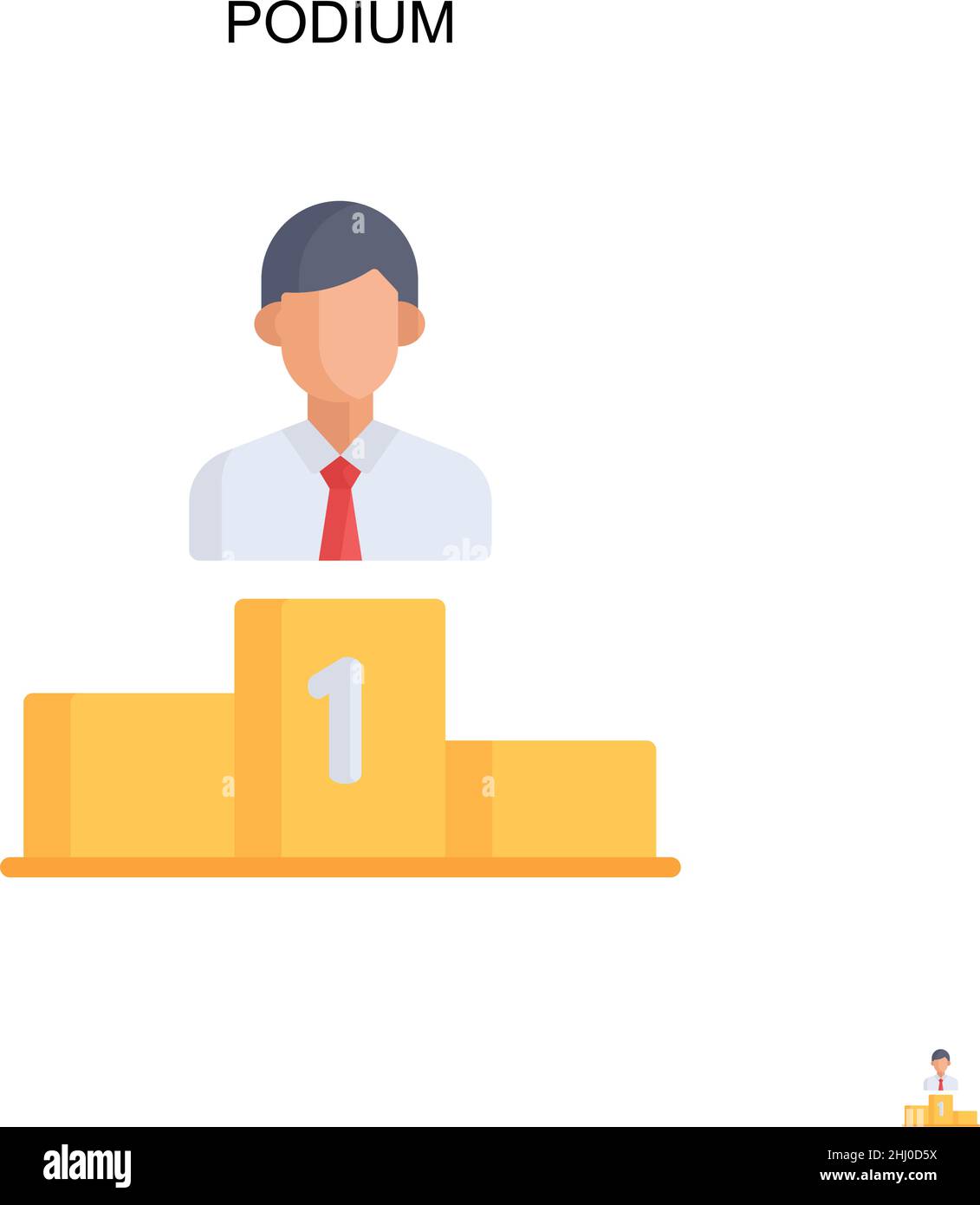Podium Simple vector icon. Illustration symbol design template for web ...