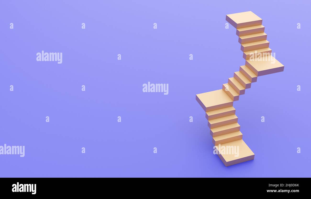 Abstract staircase. Stairs with steps on blank background. Business ...