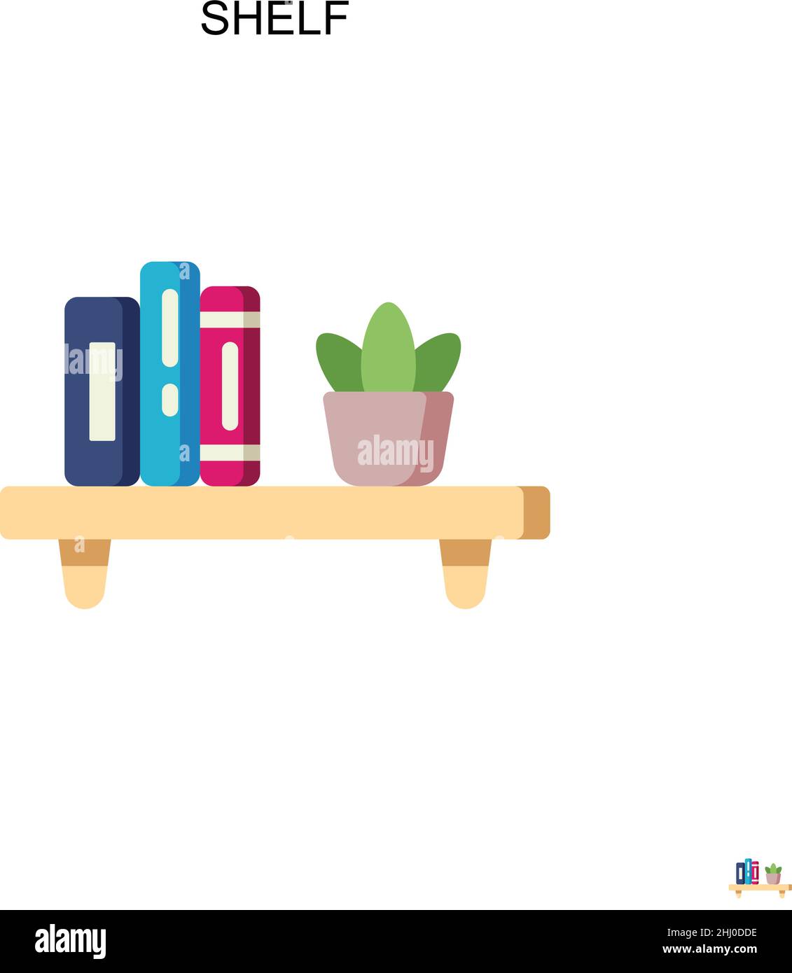 Shelf Simple vector icon. Illustration symbol design template for web ...