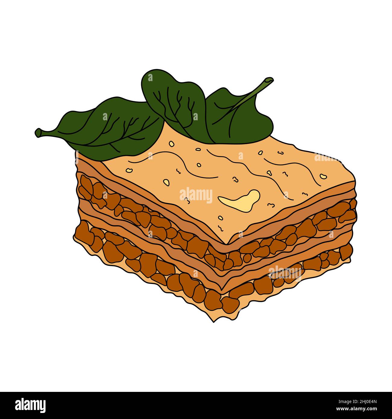 Meat casserole Stock Vector Images - Alamy