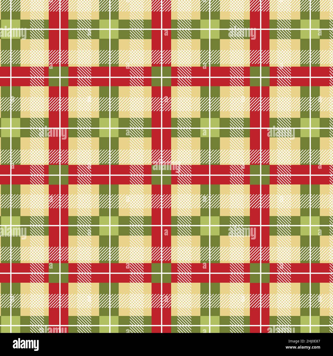 Flat christmas plaid pattern design Vector illustration Stock Vector ...