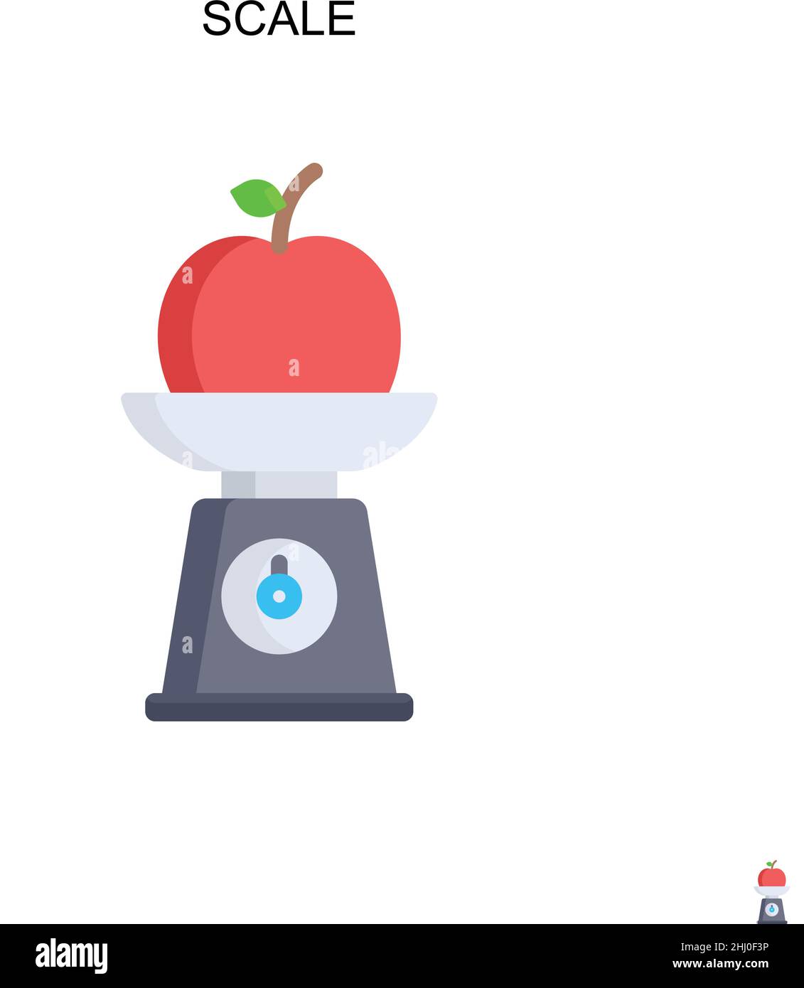 Scale Simple vector icon. Illustration symbol design template for web ...