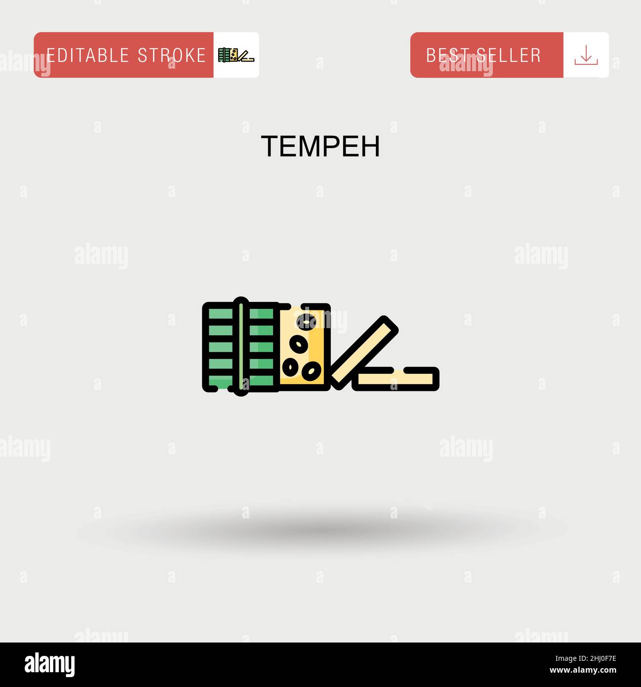 Tempeh fermentation Stock Vector Images - Alamy