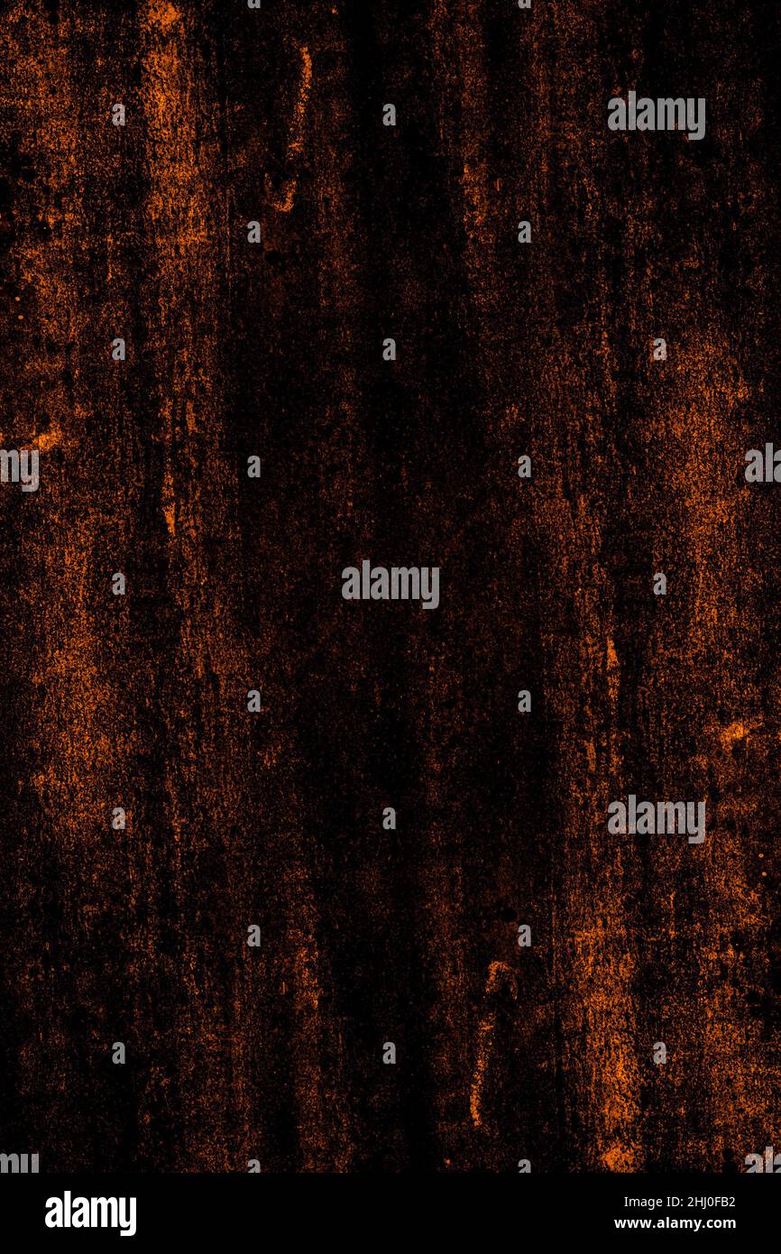 Dark orange color rustic old abandoned metal sheet for texture ...