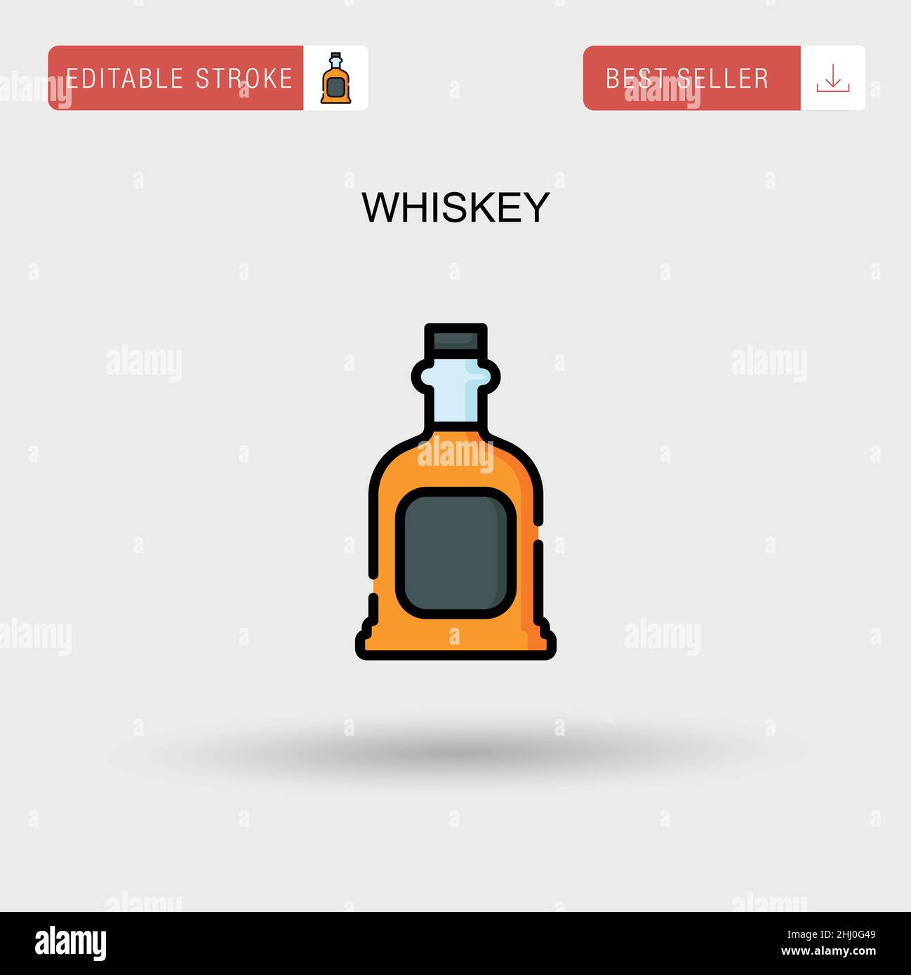 Whiskey Simple vector icon Stock Vector Image & Art - Alamy