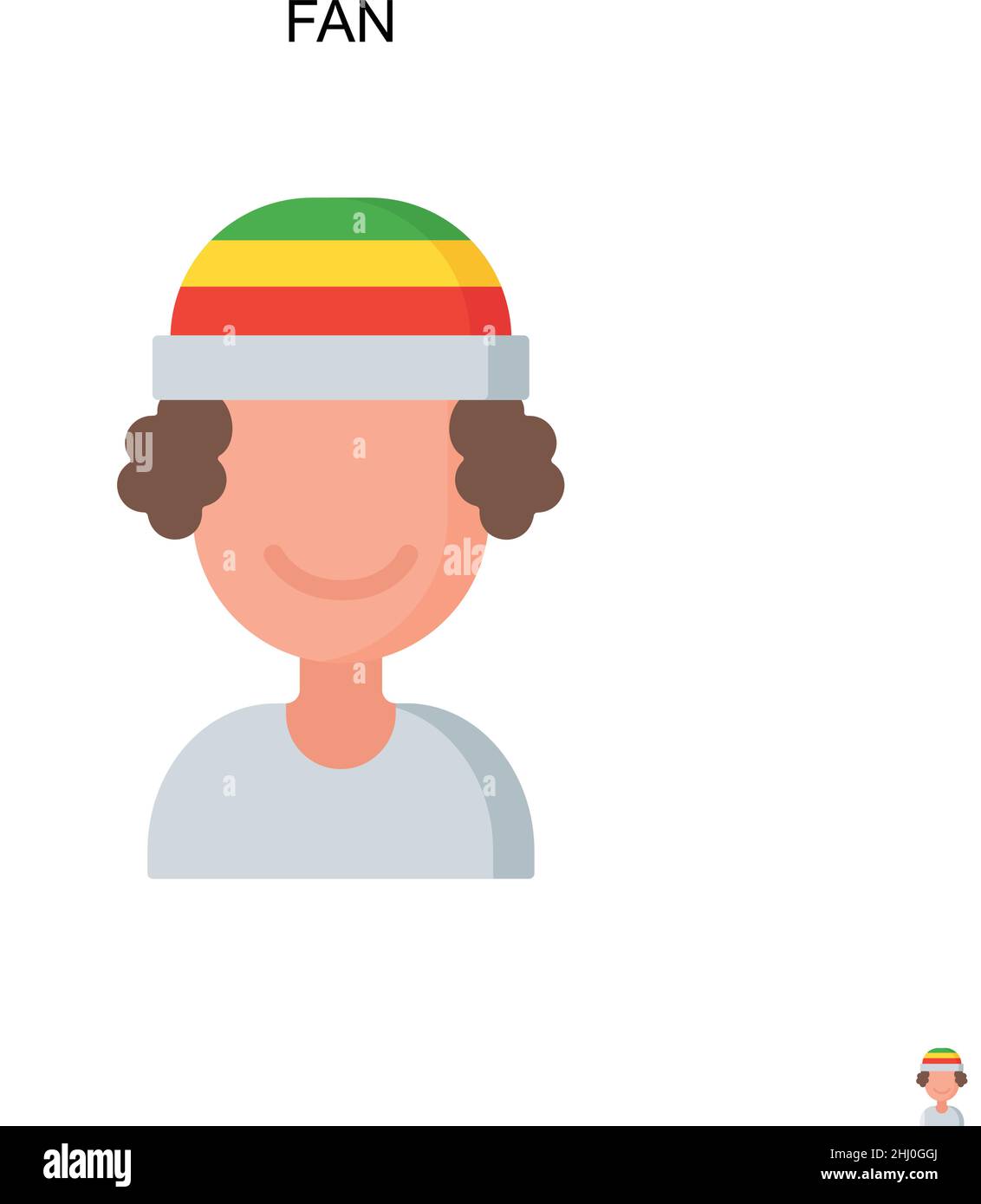 Fan Simple vector icon. Illustration symbol design template for web ...