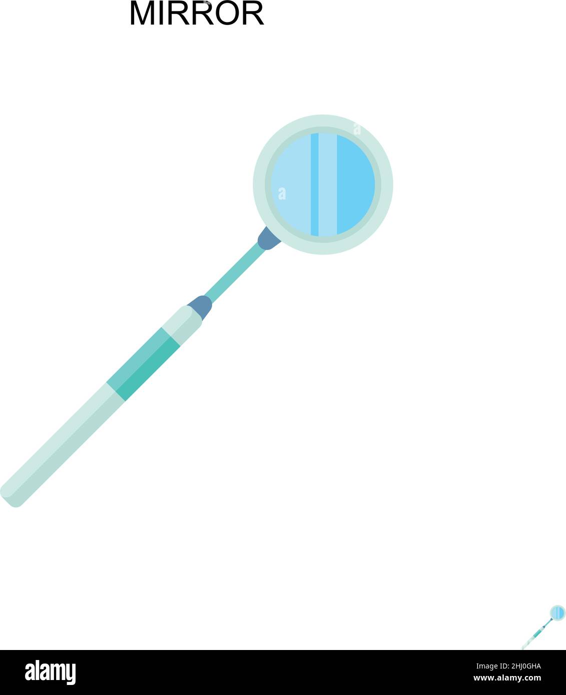 Mirror Simple vector icon. Illustration symbol design template for web ...