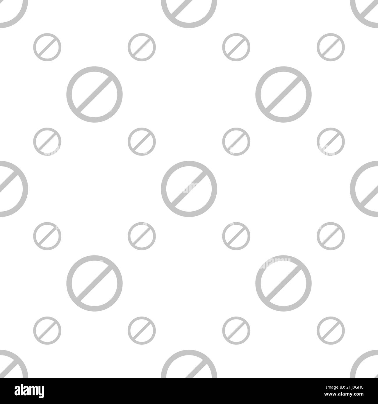 Prohibition sign or no sign pattern seamless. Repeat illustration of ...