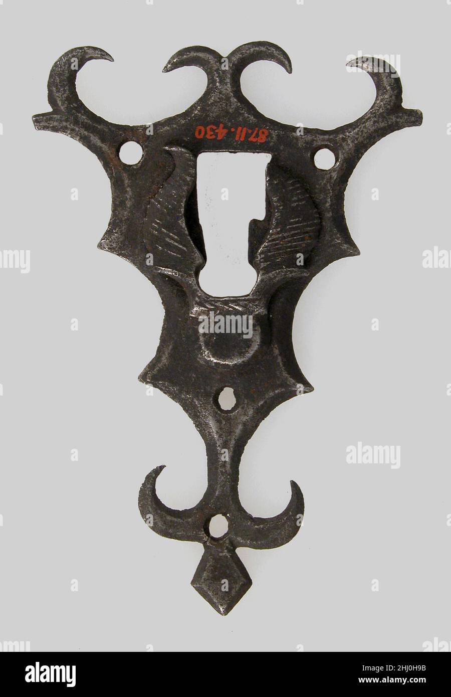 Escutcheon plate 16th century German The decoration of Gothic locks and ...
