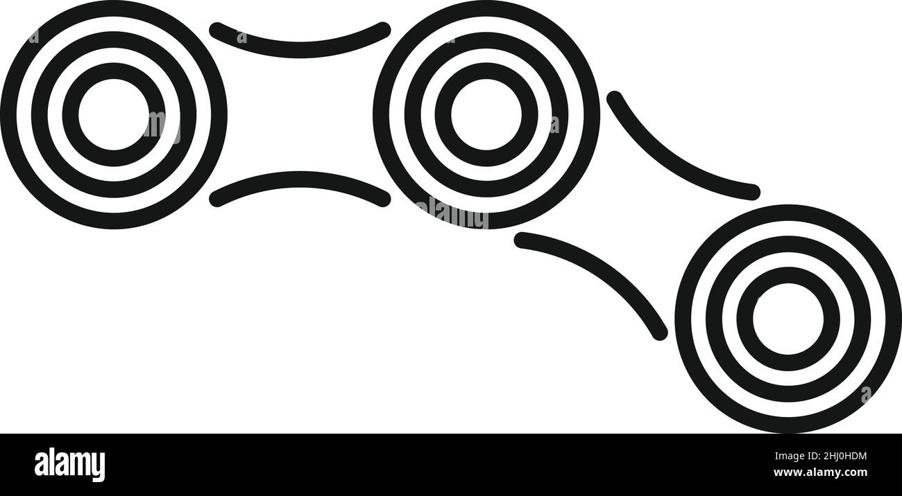 Bike chain icon outline vector. Repair maintenance Stock Vector Image ...
