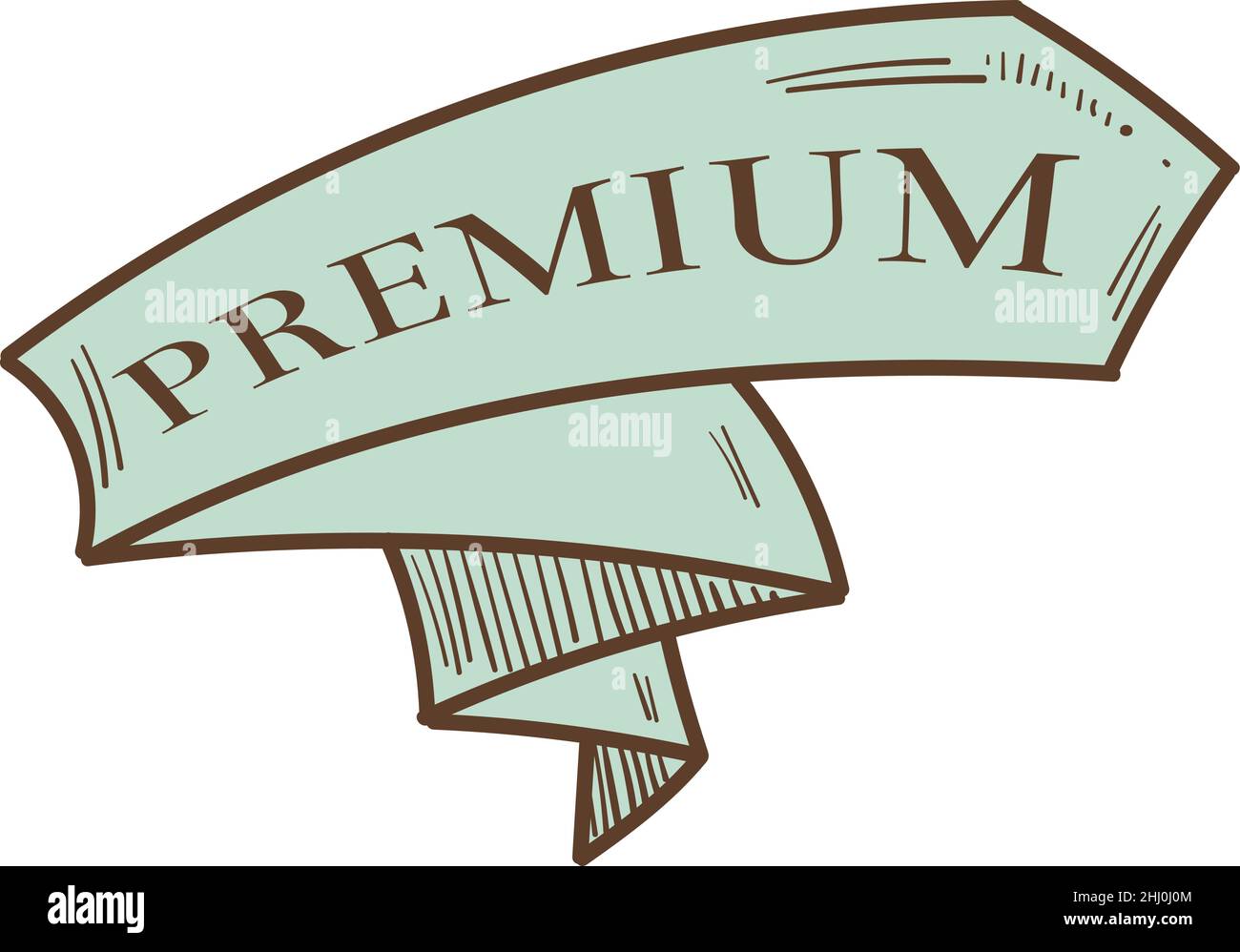 Premium ribbon. Arrow shape label in retro style Stock Vector Image ...