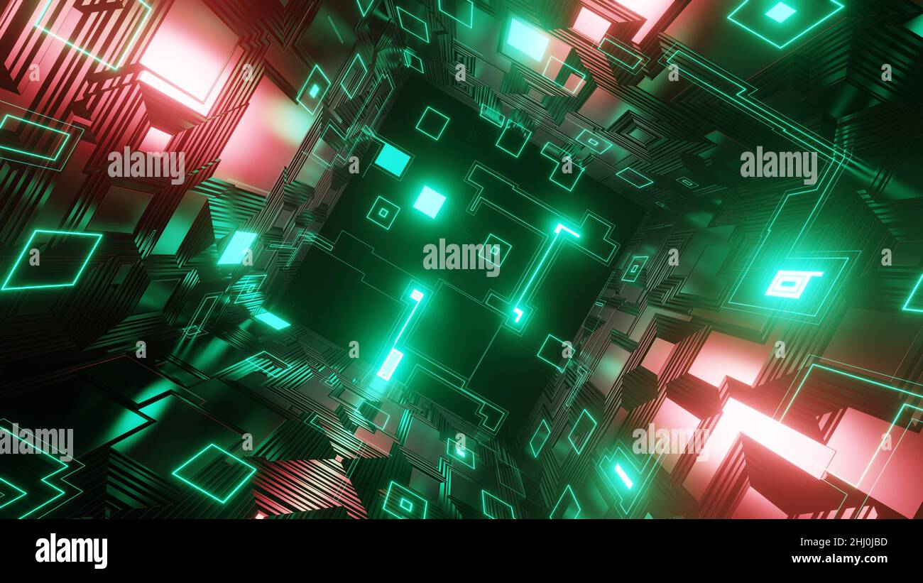 3d Render Abstract Technology Big Data Background Concept Motion Of Digital Data Flow