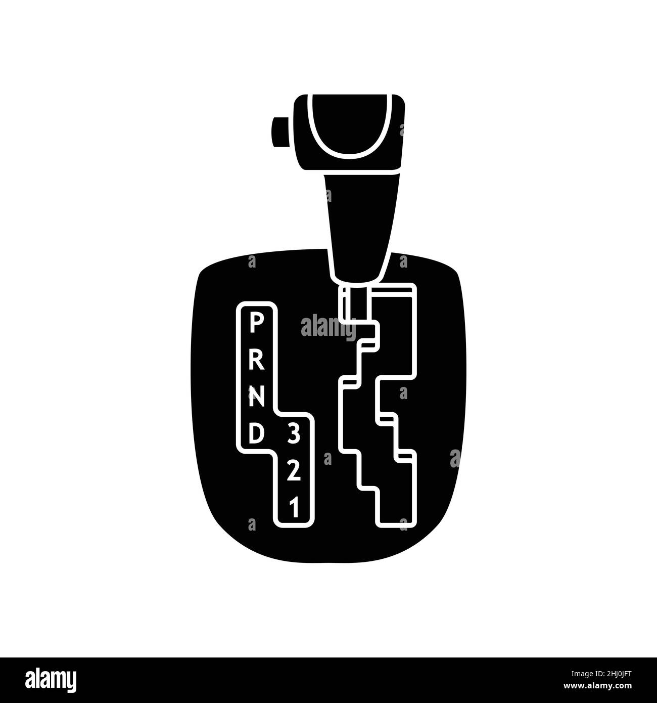 Vector illustration of a manual transmission. Car device. Simple style ...