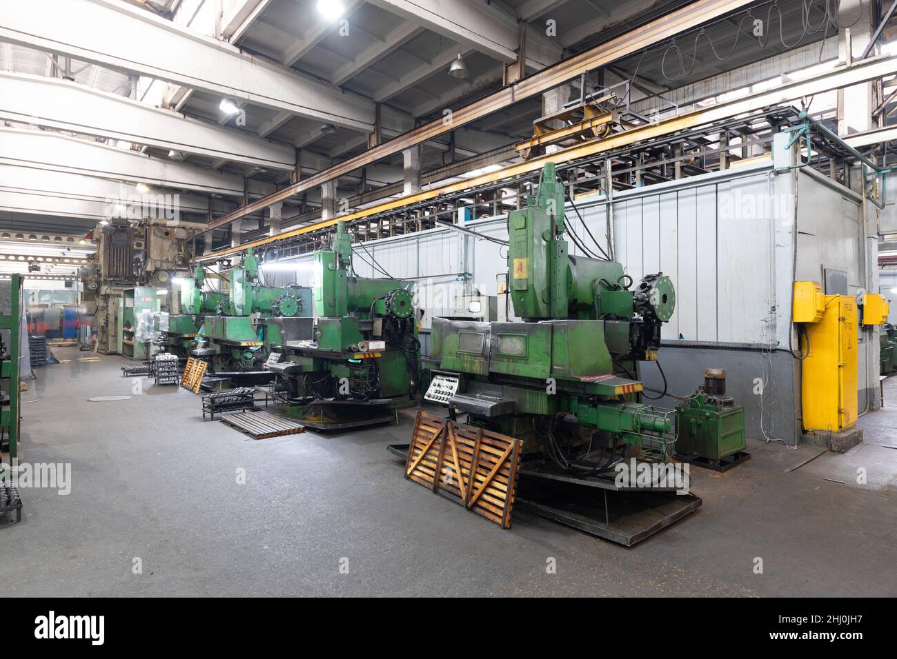 Photo of modern automatic automobile manufacturing workshop. Car ...