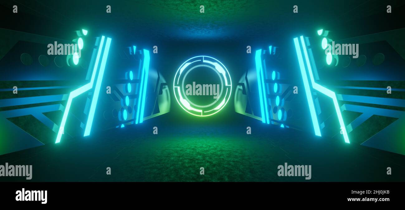 Futuristic Technology Cyber Warehouse Futuristic Interior Futuristic ...