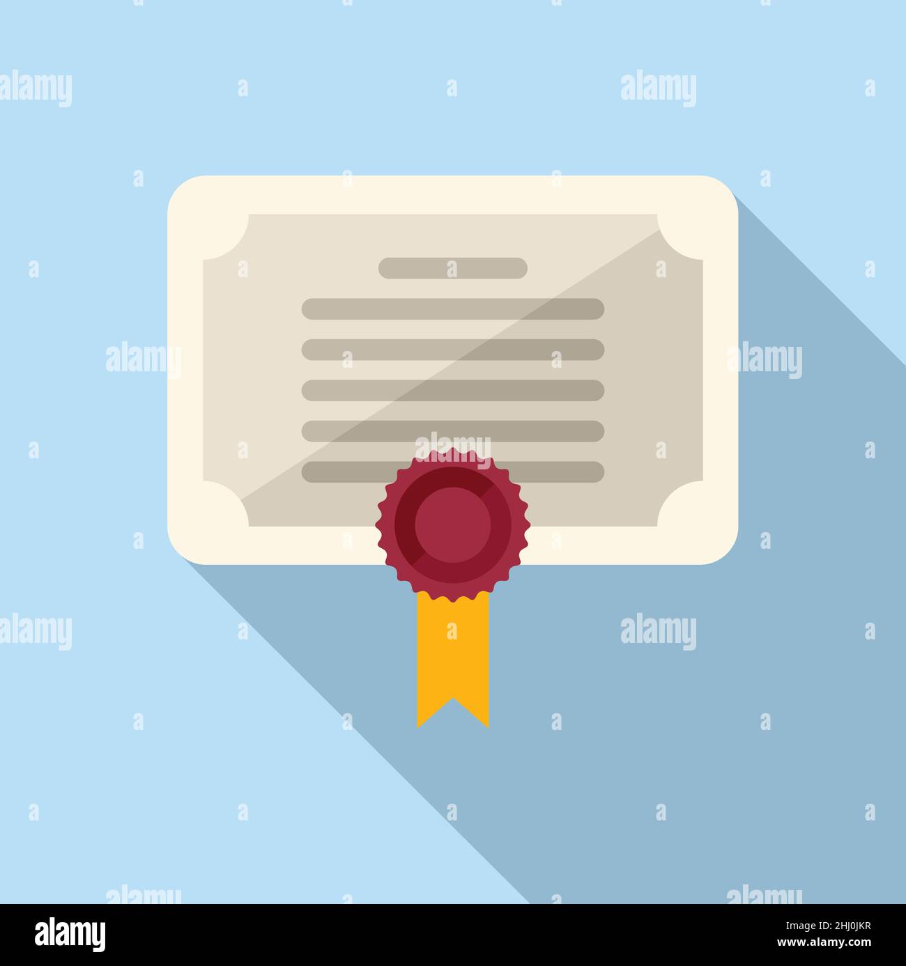 Course diploma icon flat vector. Class book Stock Vector Image & Art ...