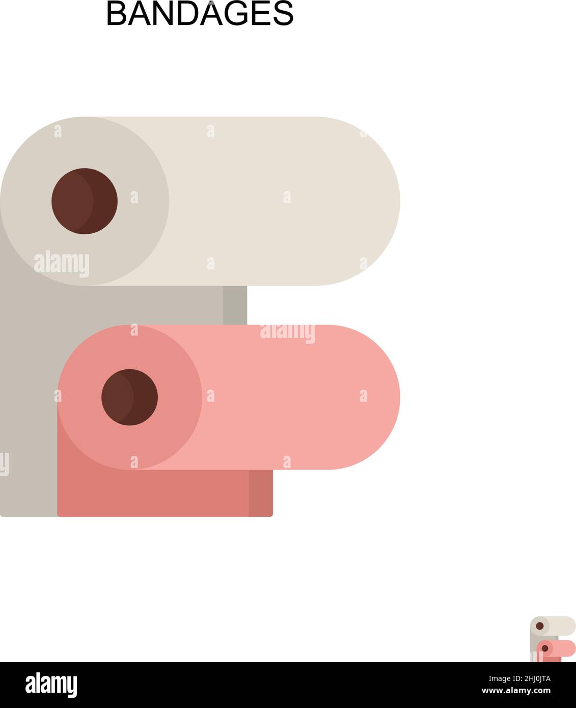 Bandages Simple vector icon. Illustration symbol design template for web mobile UI element Stock ...