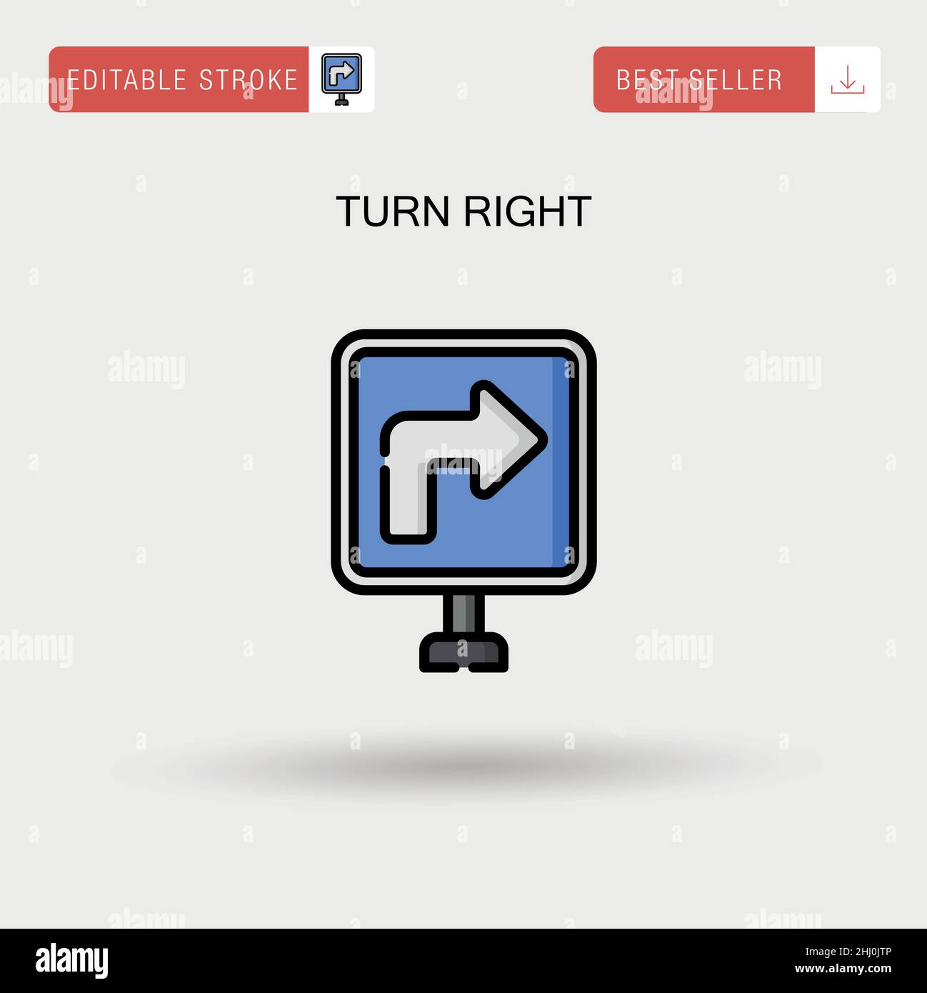 Turn right Stock Vector Images - Alamy