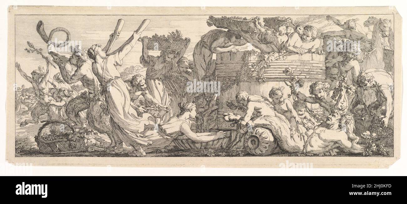 The Arrival of the Wine Vat ca.1755 Joseph Marie Vien French. The ...