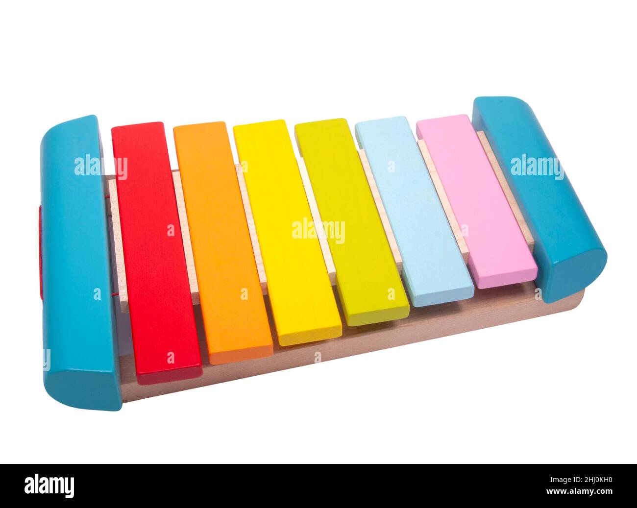 Multicolor xylophone for children wooden and bright isolated on the ...