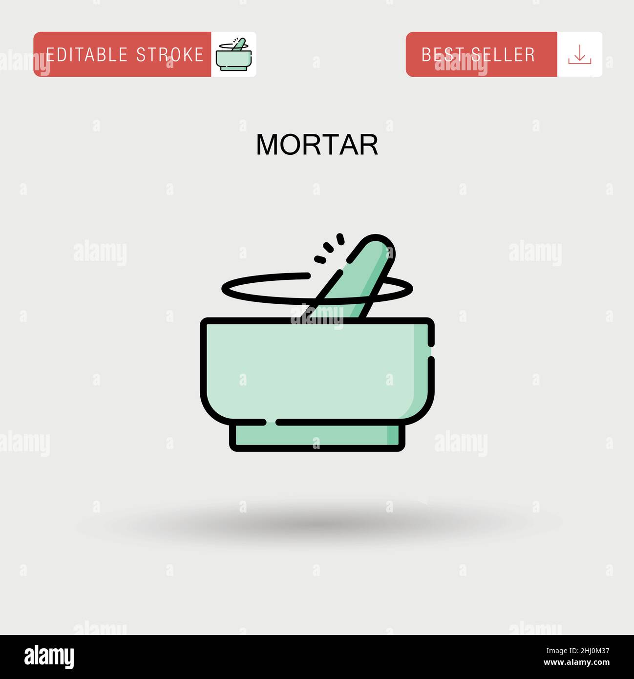 Mortar Simple vector icon Stock Vector Image & Art - Alamy