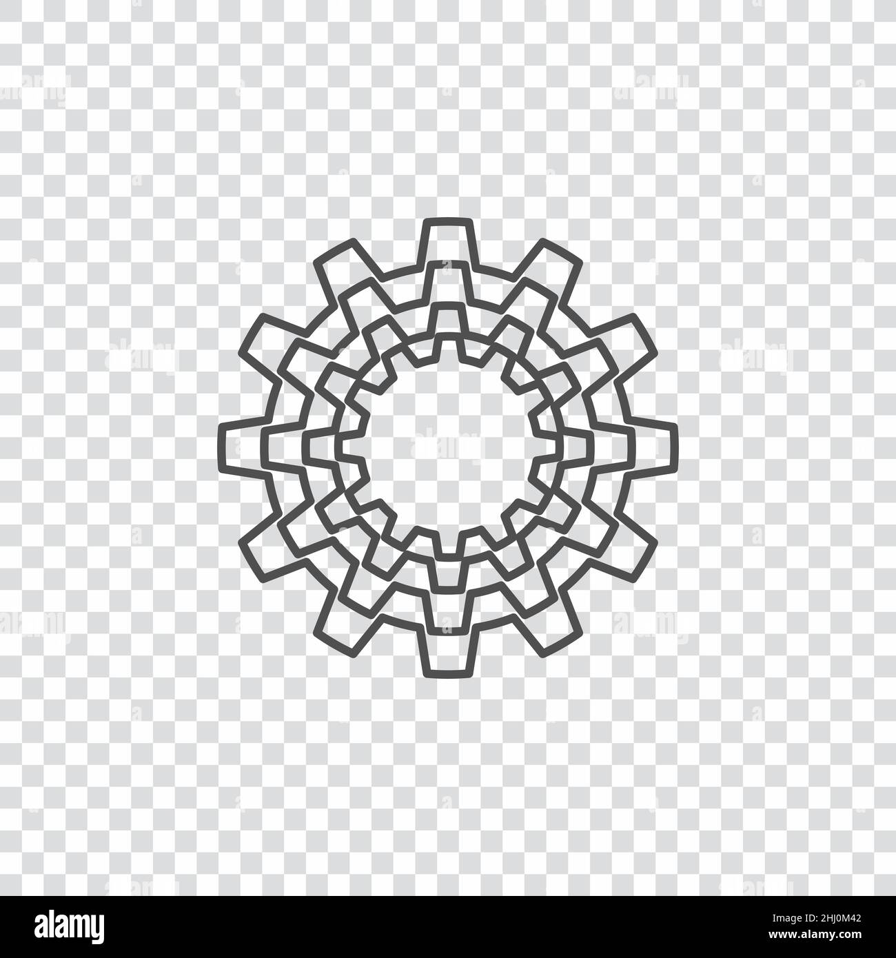 Gears mechanism wheel icon. Stock Vector illustration isolated Stock ...