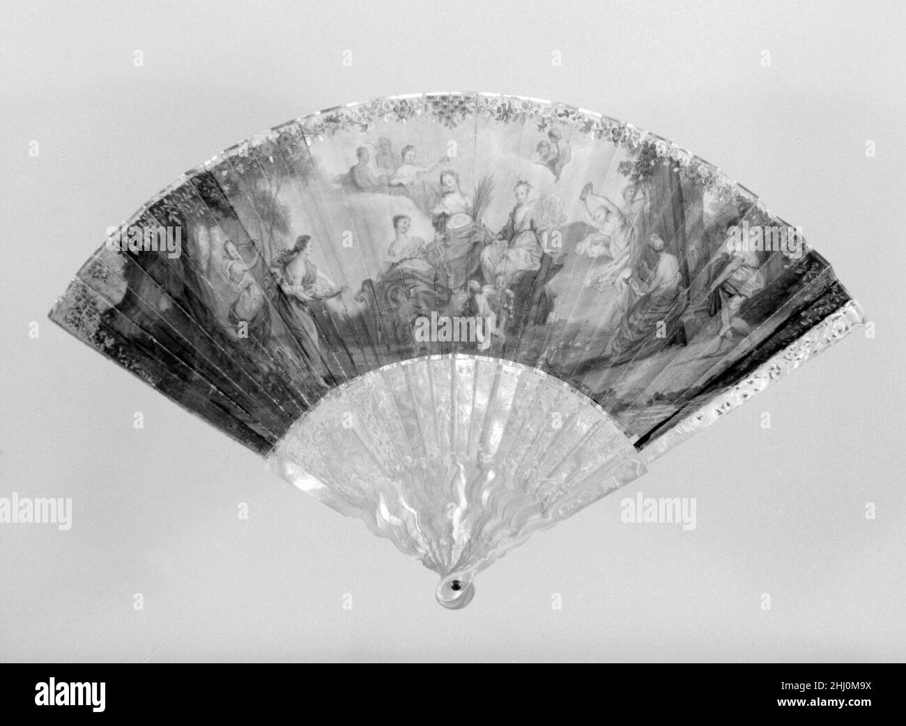 Fan 18th century French. Fan 209825 Stock Photo - Alamy