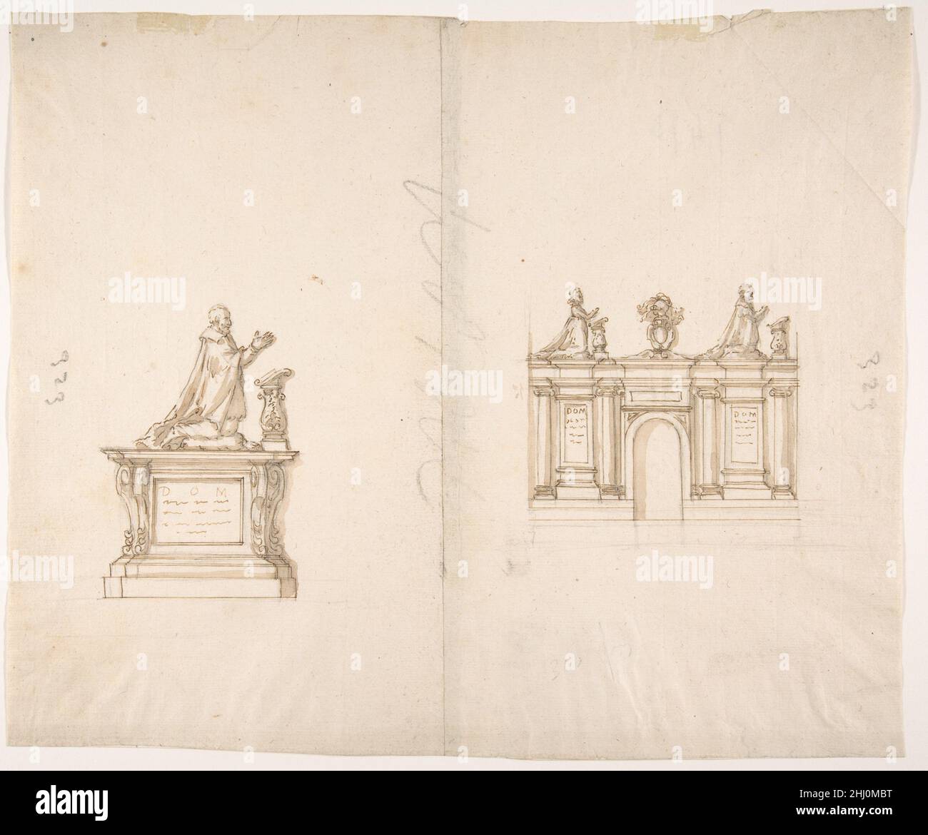 Designs for Two Tombs 16th century Anonymous, French, 16th century ...