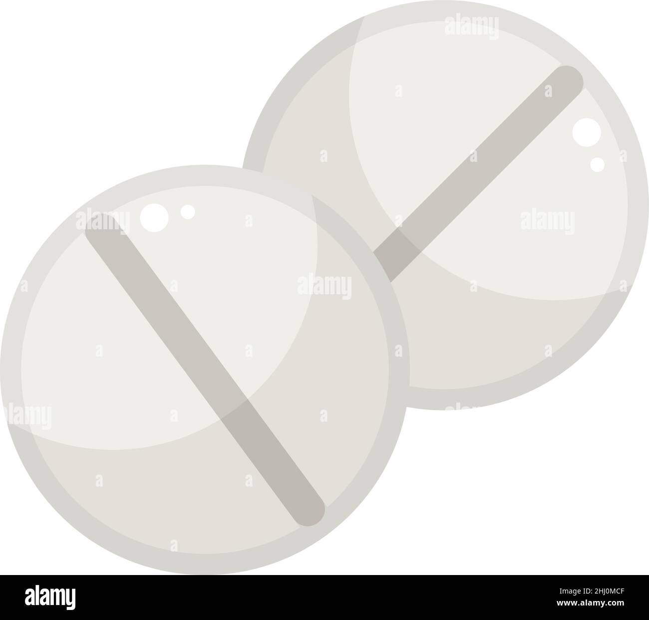 Tablets icon. White slotted round drugs. Medical treatment Stock Vector ...