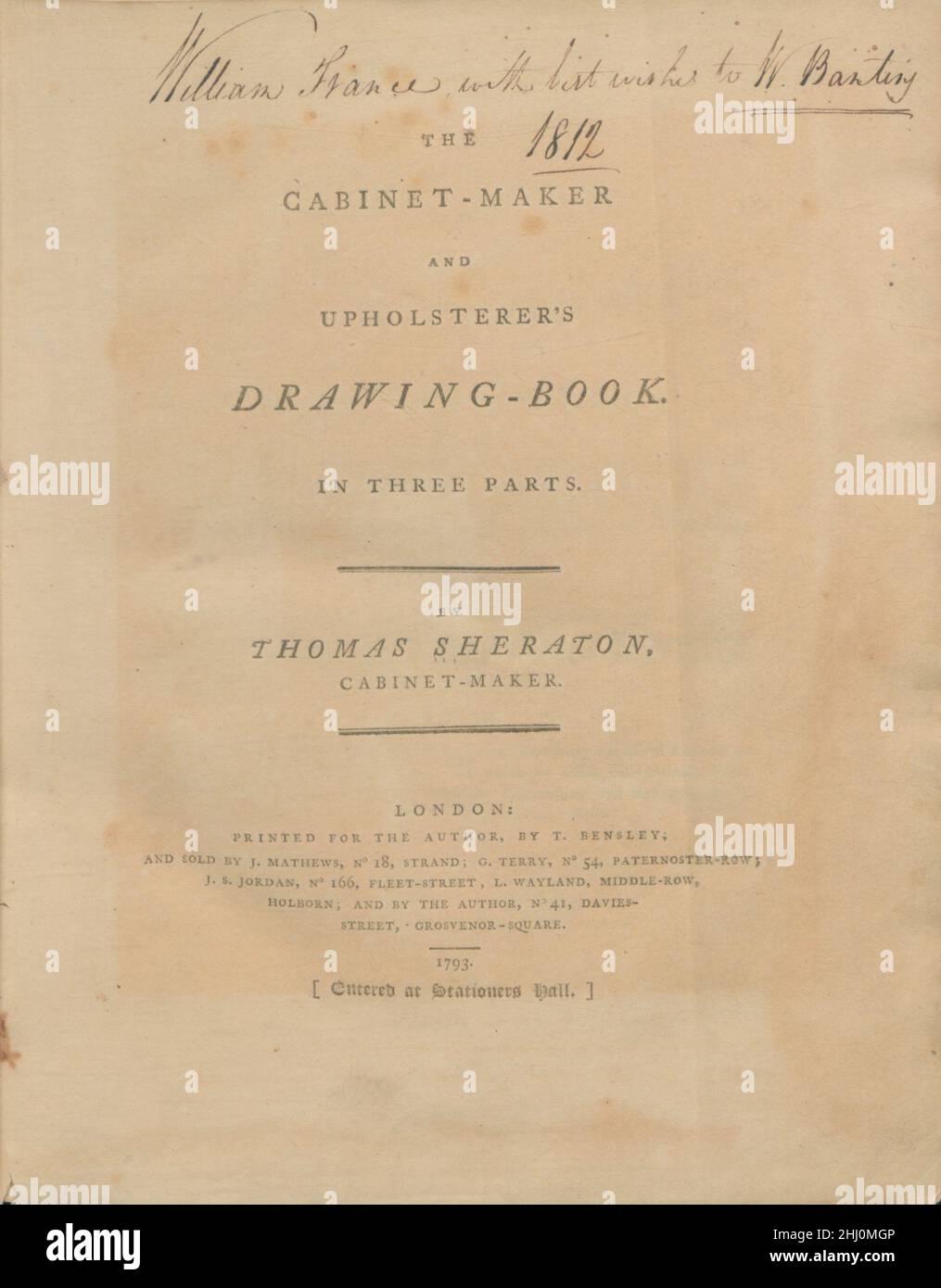 The thomas sheraton hi-res stock photography and images - Alamy