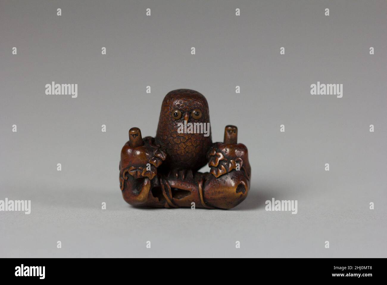 Netsuke of Owl 19th century Japan. Netsuke of Owl. Japan. 19th century ...