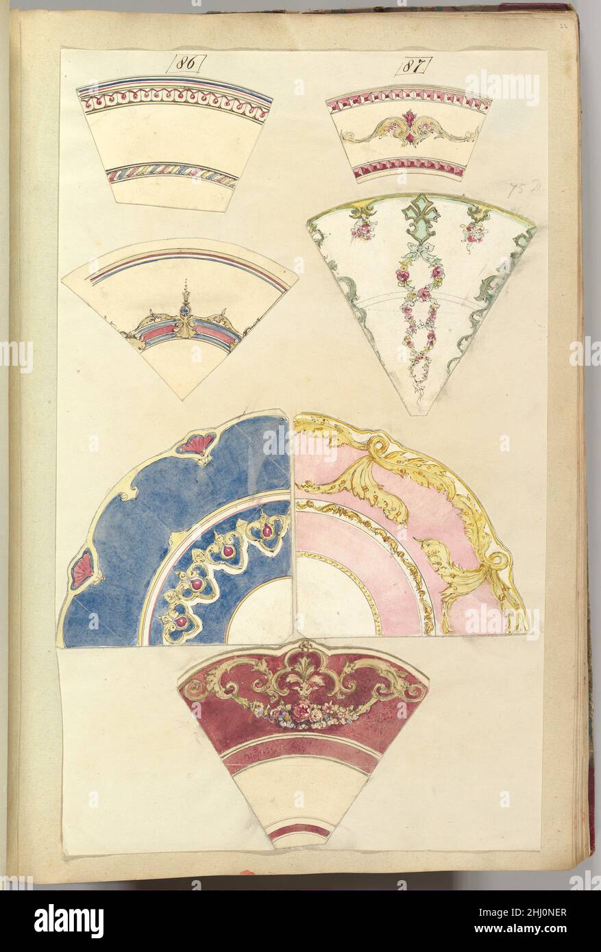 Seven Designs for Decorated Plates 1845–55 Alfred Henry Forrester ...