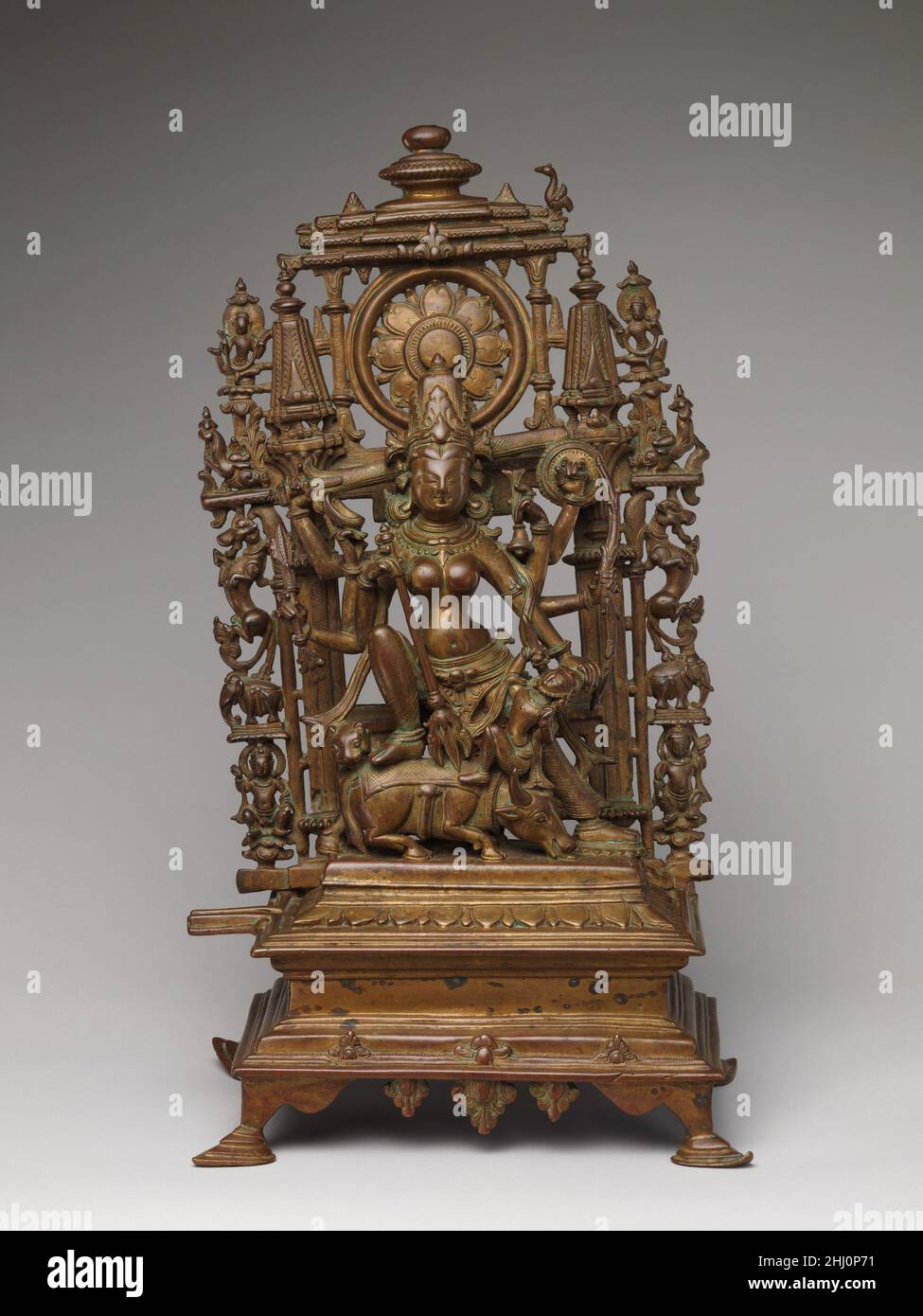 The Goddess Durga Slaying the Demon Buffalo Mahisha 12th century India ...