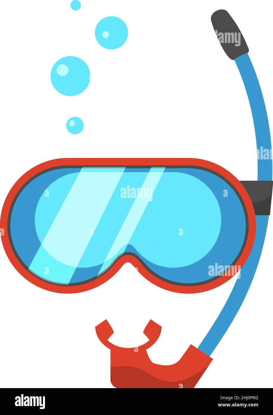 Diving mask with snorkel. Scuba symbol. Underwater swimming sign Stock ...