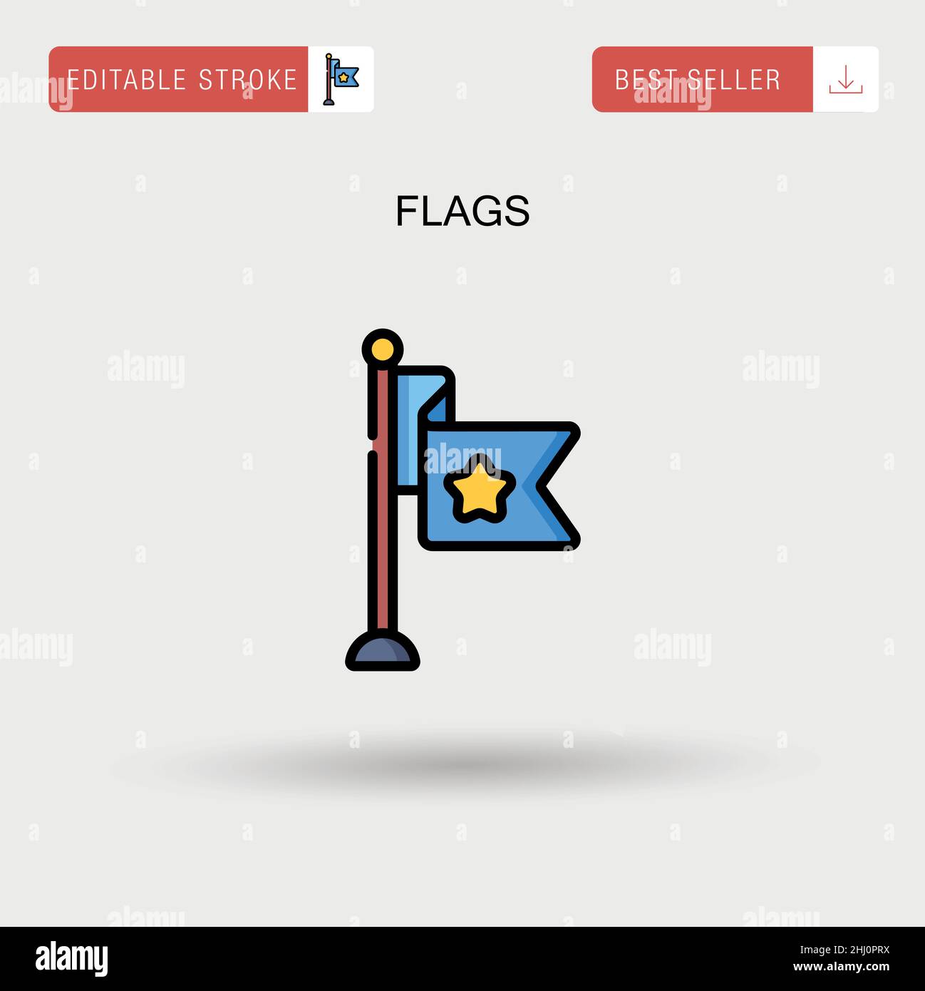 Flags Simple vector icon Stock Vector Image & Art - Alamy