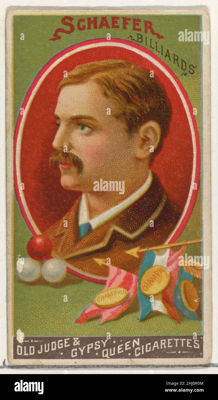 Jacob Schaefer, Jr., Billiards, from the Goodwin Champion series for ...