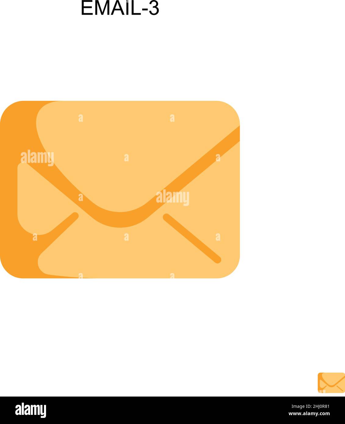 Email-3 Simple vector icon. Illustration symbol design template for web ...