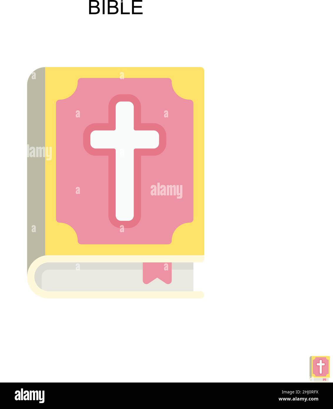 Icon jesus christ open bible hi-res stock photography and images - Alamy