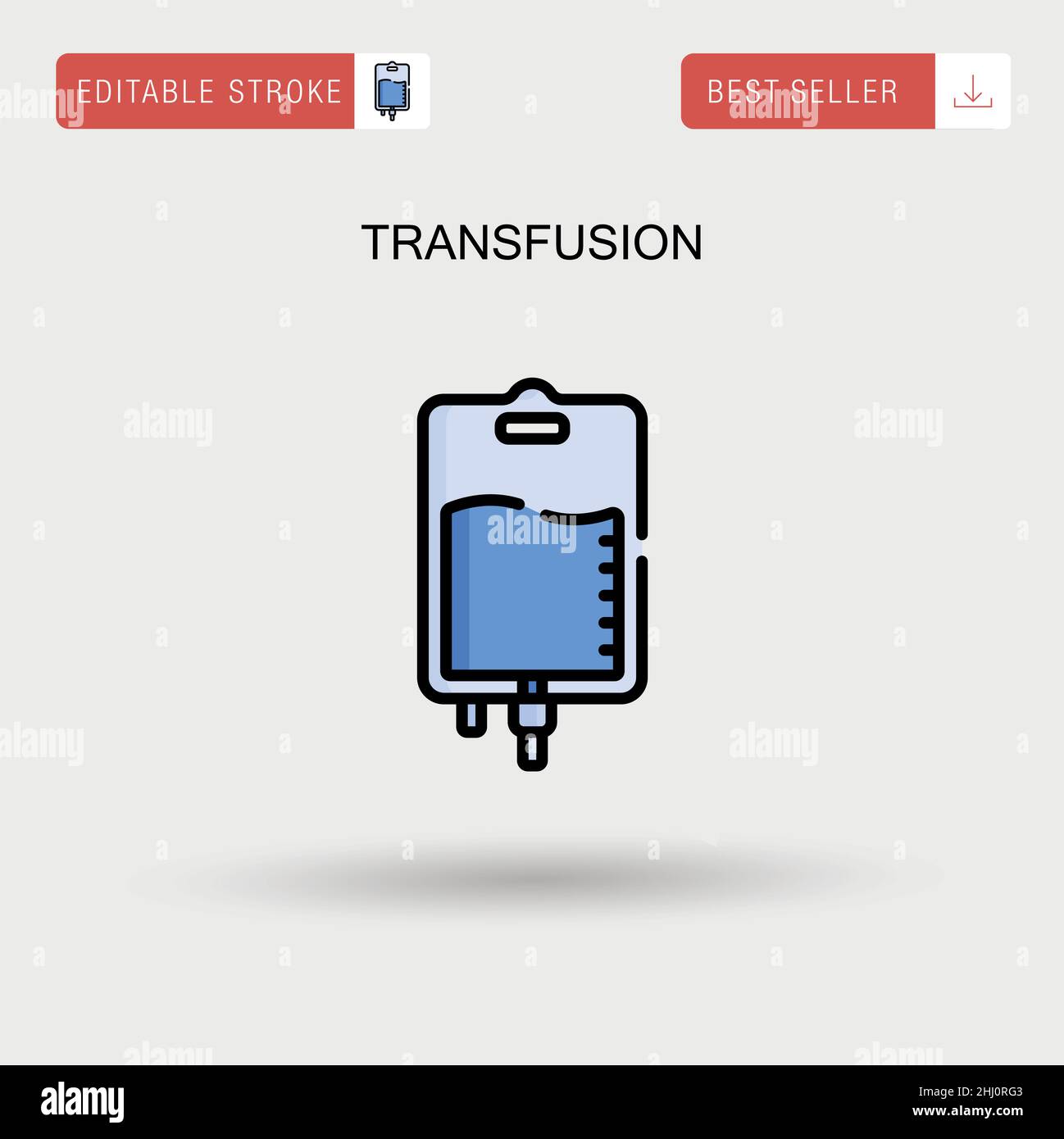 Transfusion Simple vector icon Stock Vector Image & Art - Alamy