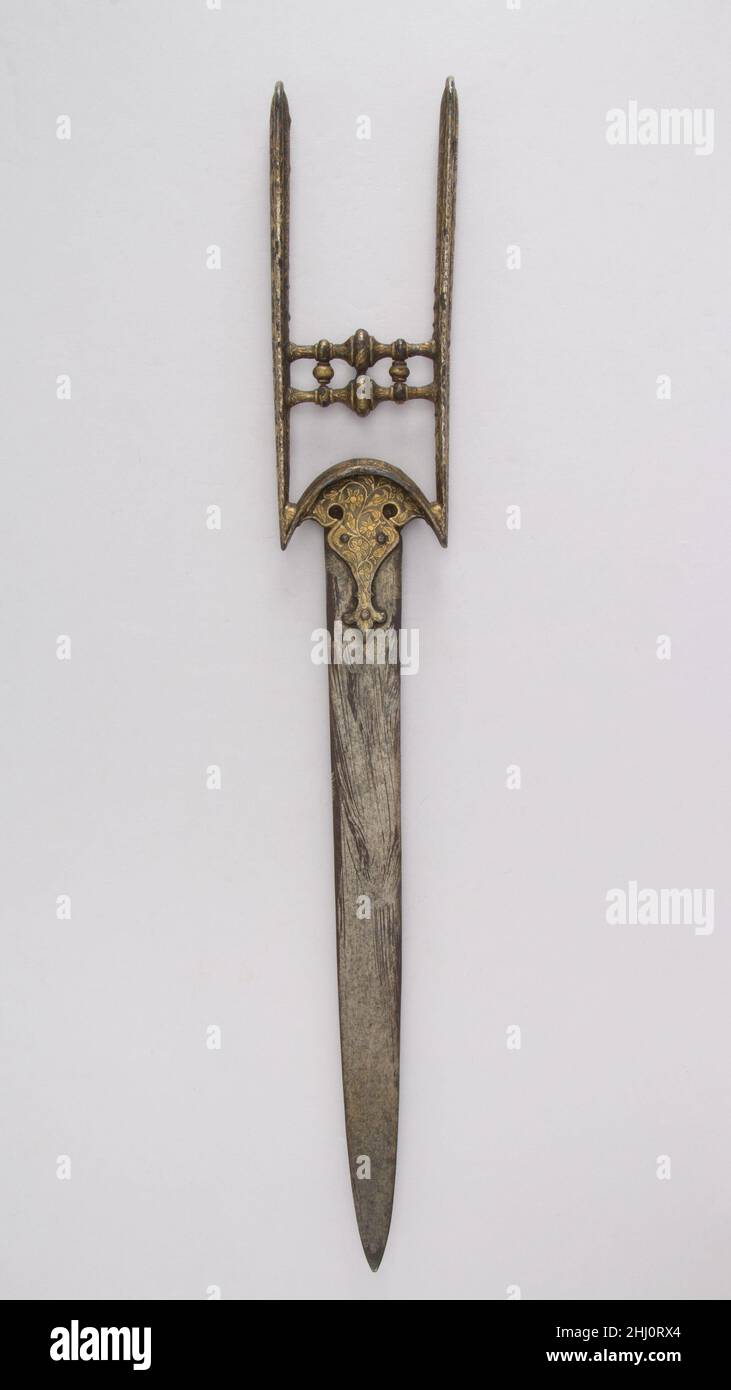 Dagger (Katar) late 18th–19th century Indian; blade, European. Dagger (Katar). Indian; blade ...