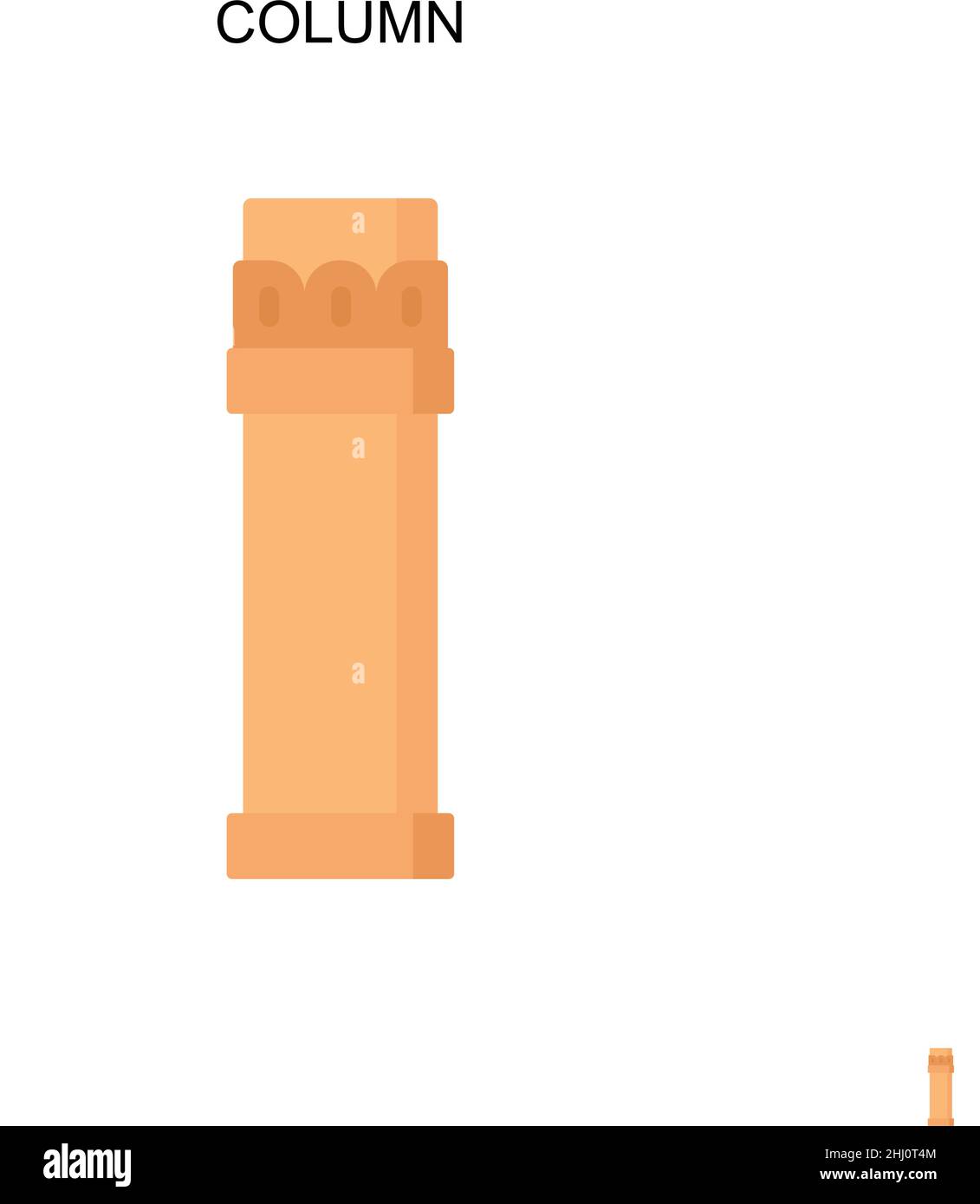 Column Simple vector icon. Illustration symbol design template for web ...