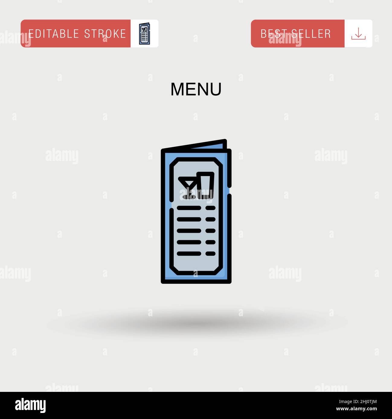 Restaurant menu paper icon Stock Vector Images - Alamy