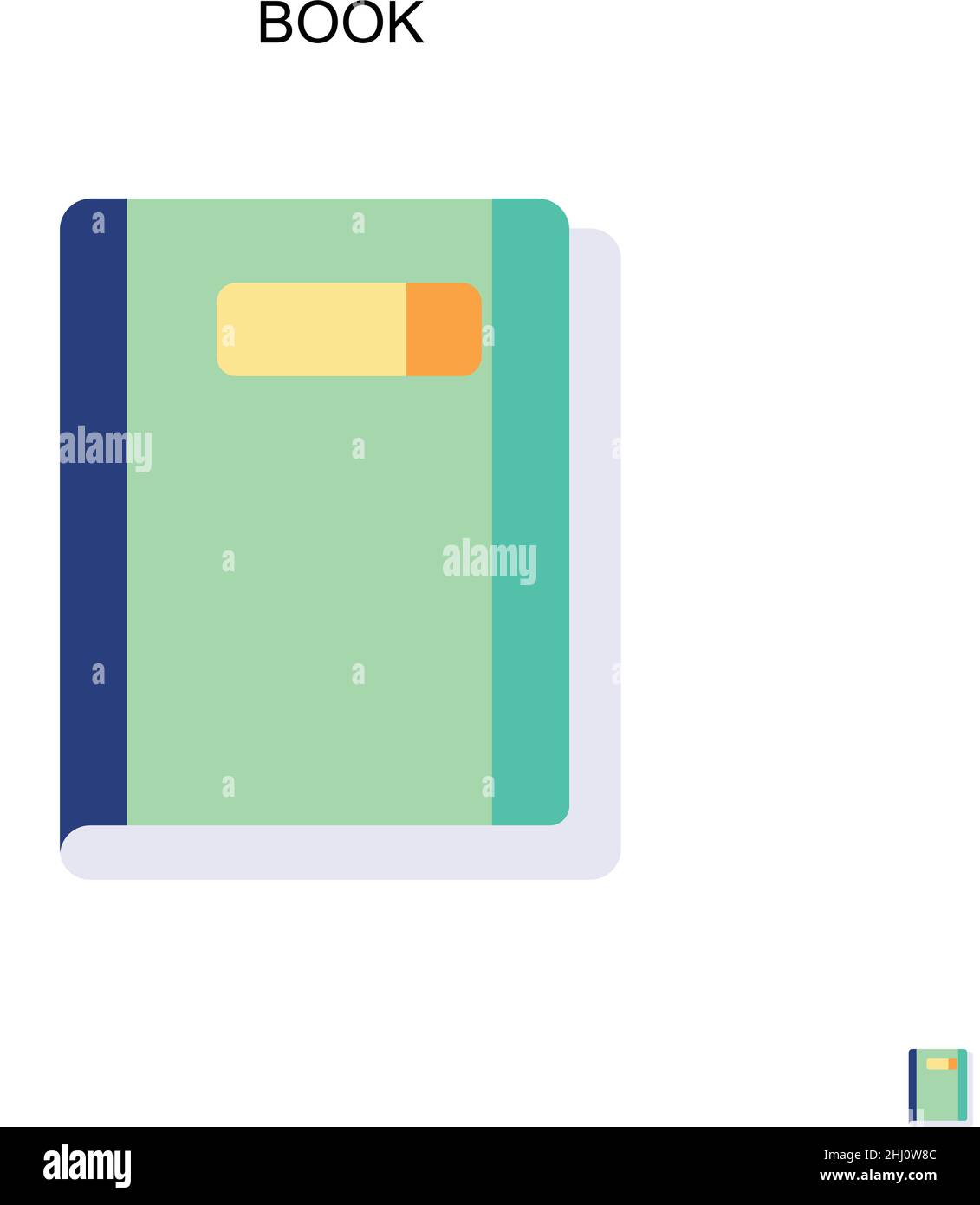 Book Simple vector icon. Illustration symbol design template for web ...