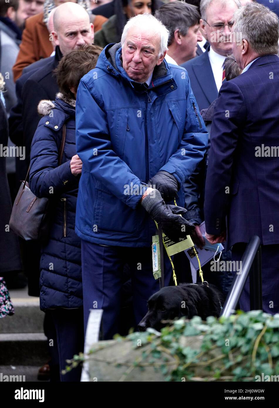 Former England and Yorkshire cricketeer Geoff Cope after the funeral of ...