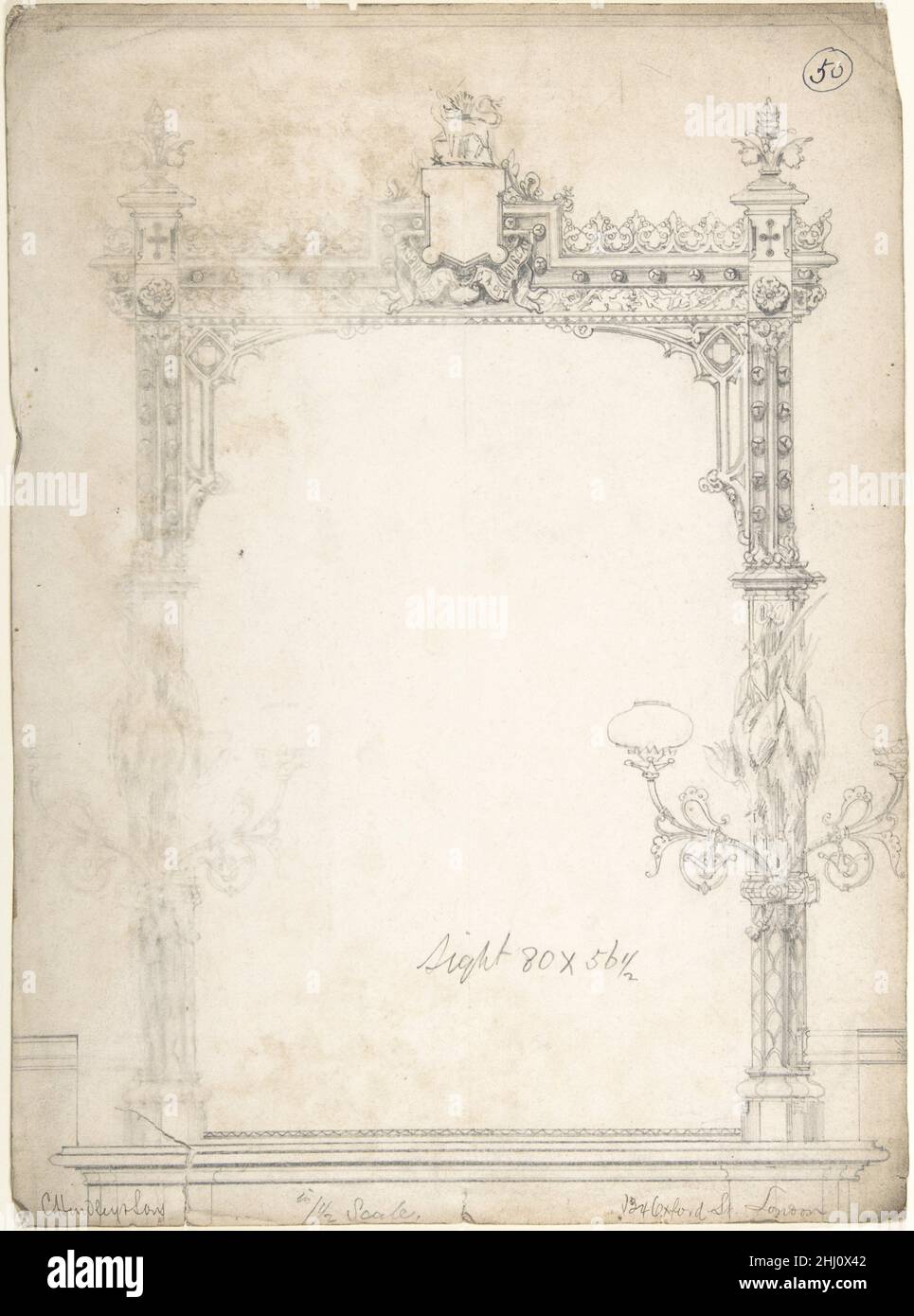 Design for a Frame 1841–84 Charles Hindley and Sons British. Design for ...
