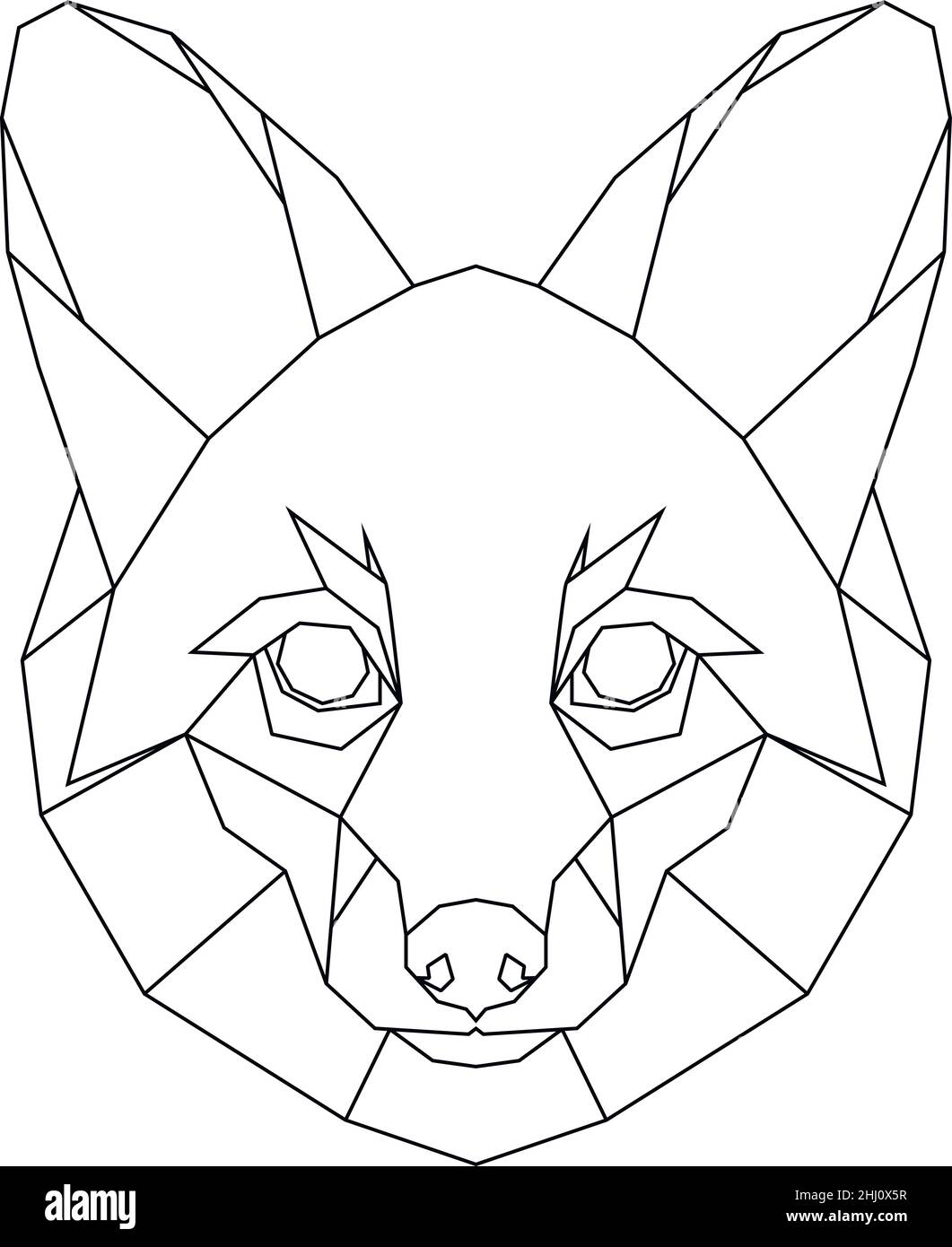 Fox geometry Stock Vector Images - Alamy