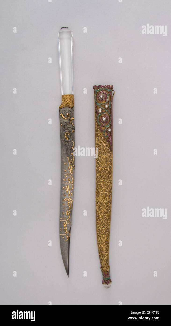 Dagger (Kard) with Shealth Blade, dated 1738–39; hilt and scabbard ...