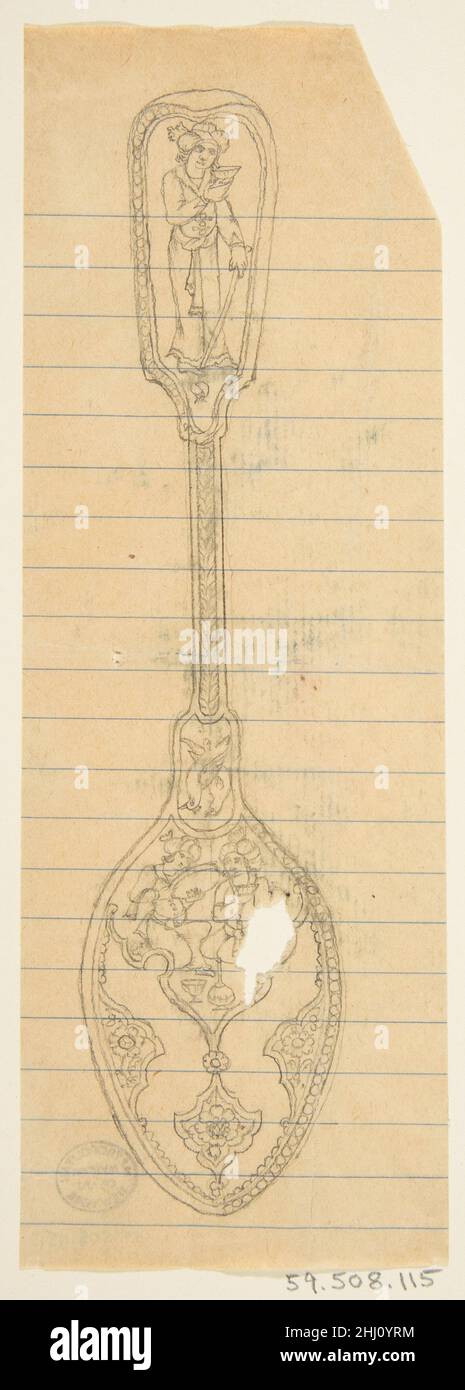 Design for a Spoon 19th century Anonymous, French, 19th century French ...