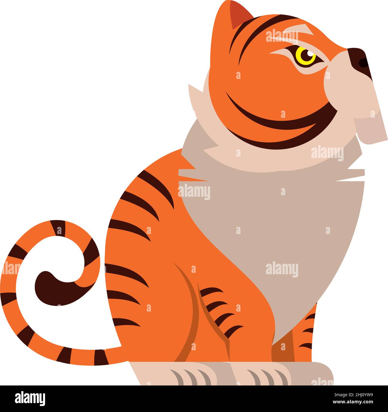 chinese tiger profile Stock Vector Image & Art - Alamy