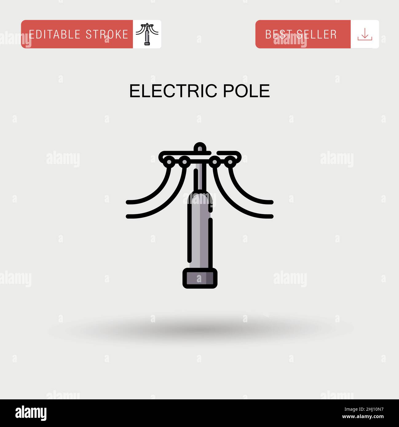 Electrical power poles Stock Vector Images - Alamy